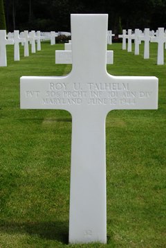 COLLEVILLE-SUR-MER (14) : cimetière américain - Landrucimetières